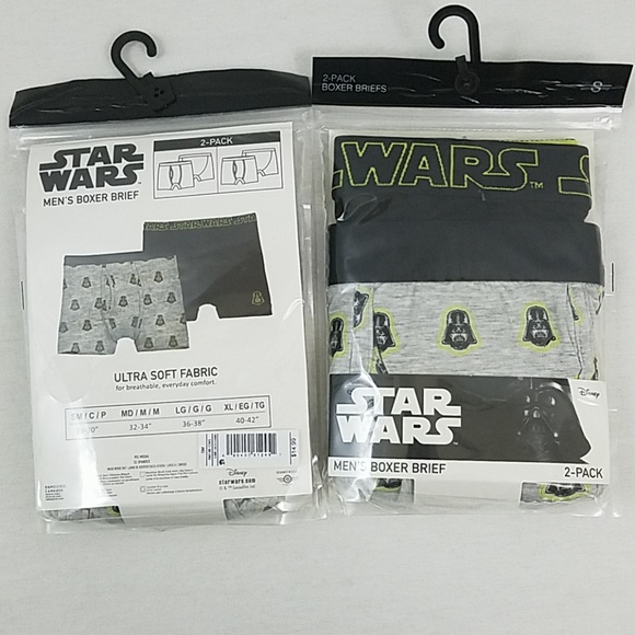 Star Wars | Underwear & Socks | Star Wars Drath Vader Boxer Briefs Lot ...